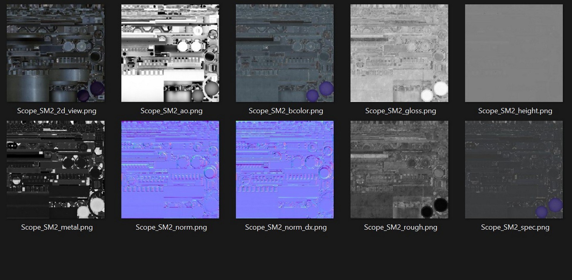 3D Optical Scope SM2 FFP Kalashnikov PO 3-10x40 - TurboSquid 2335679