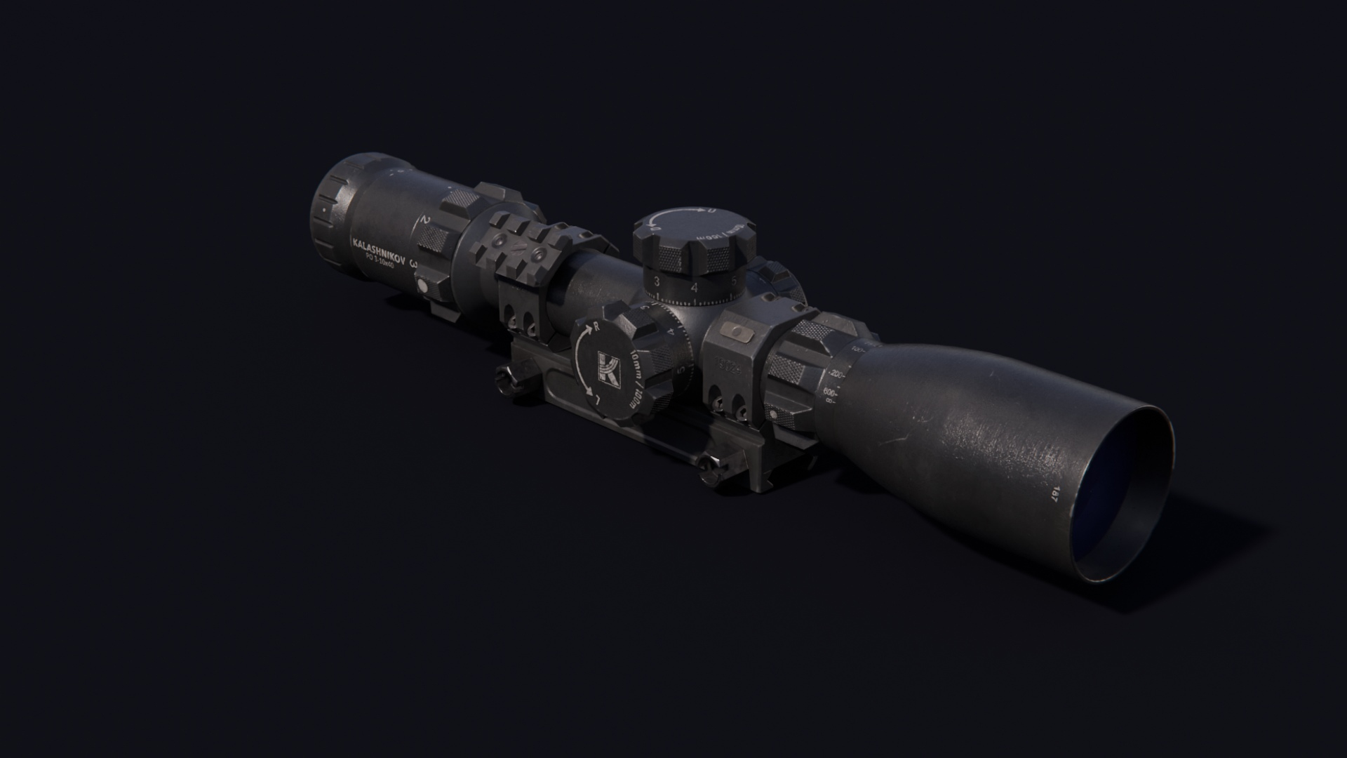 3D Optical Scope SM2 FFP Kalashnikov PO 3-10x40 - TurboSquid 2335679