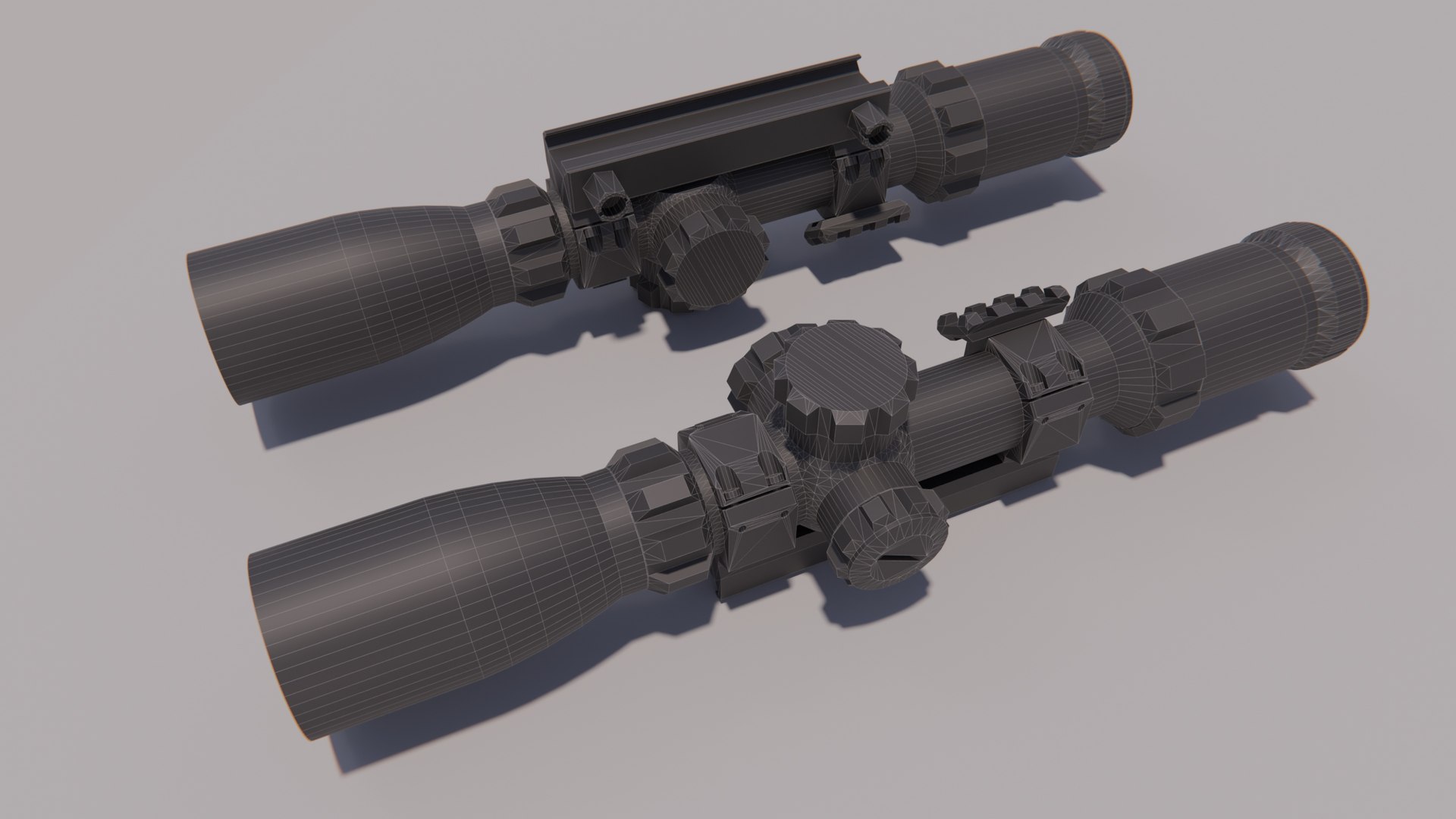 3D Optical Scope SM2 FFP Kalashnikov PO 3-10x40 - TurboSquid 2335679