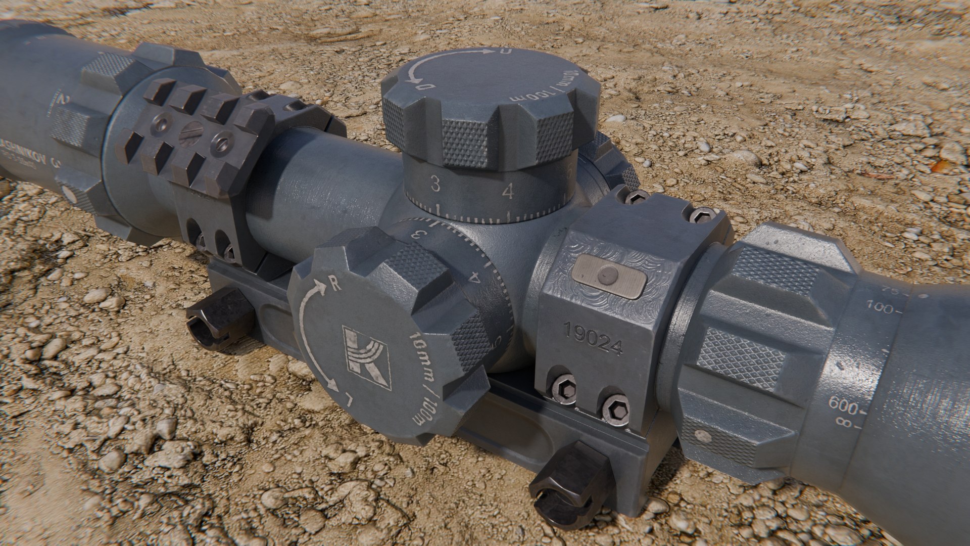 3D Optical Scope SM2 FFP Kalashnikov PO 3-10x40 - TurboSquid 2335679