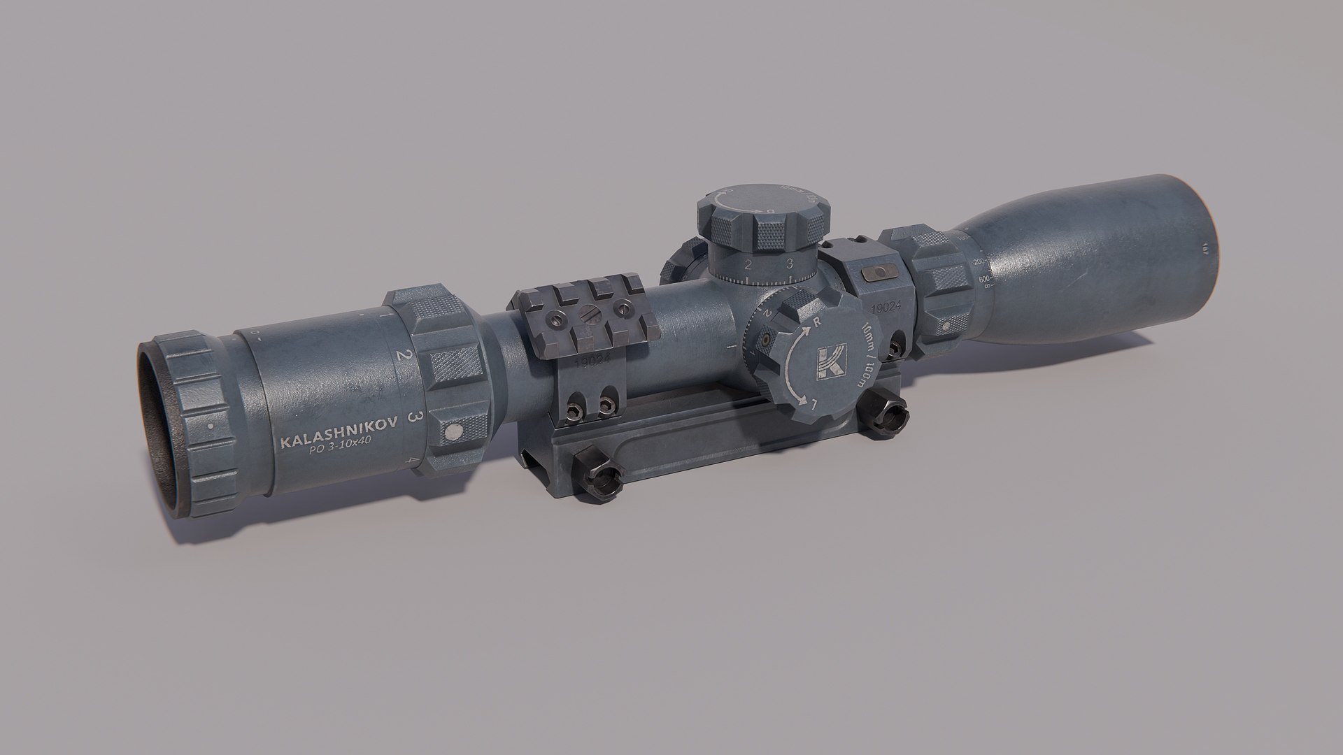 3D Optical Scope SM2 FFP Kalashnikov PO 3-10x40 - TurboSquid 2335679