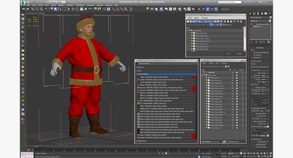 3D santa claus fur model - TurboSquid 1216922
