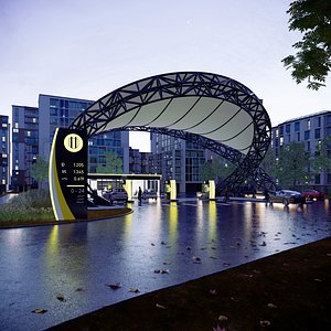 Gas Station 3D Models for Download | TurboSquid