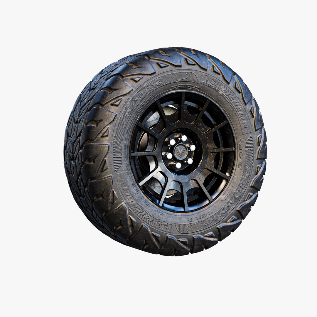3D Model Generic Wheel Offroad Pack - TurboSquid 1827395