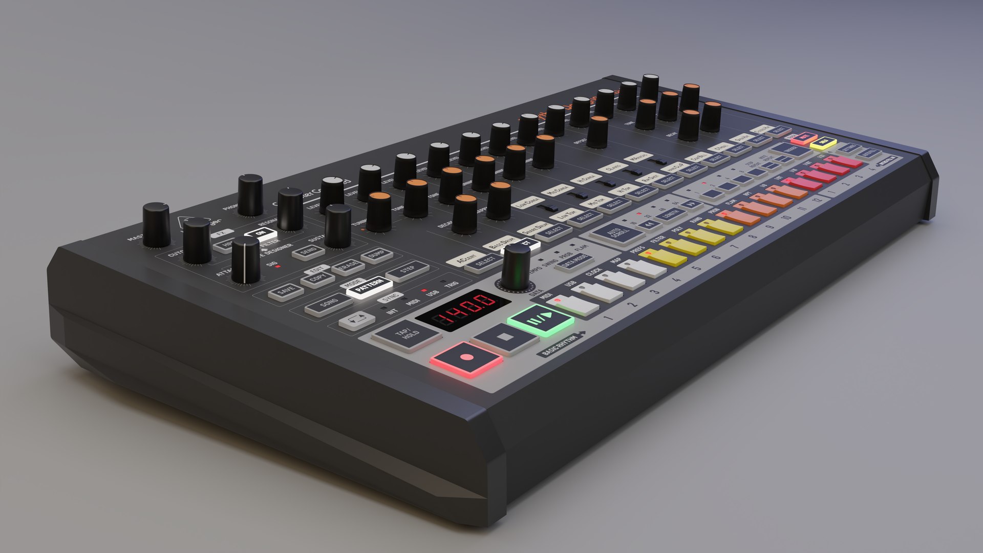 3D Behringer Rhythm Designer RD8 - TurboSquid 2236531