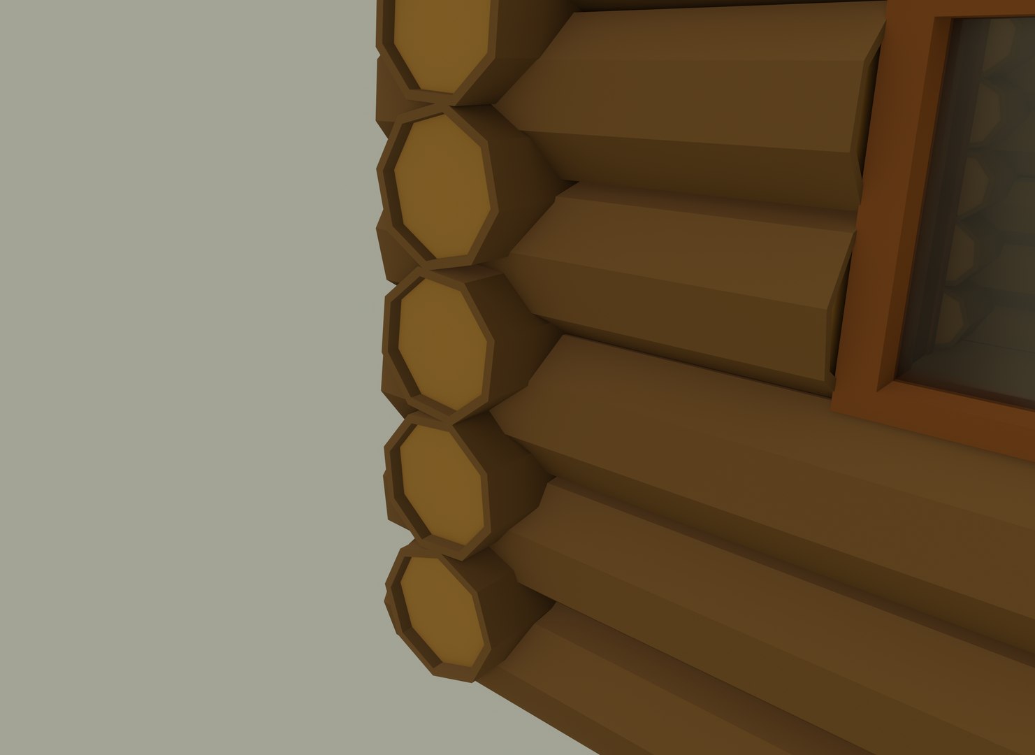Wooden Cabin Low Poly 3D Model - TurboSquid 2058120