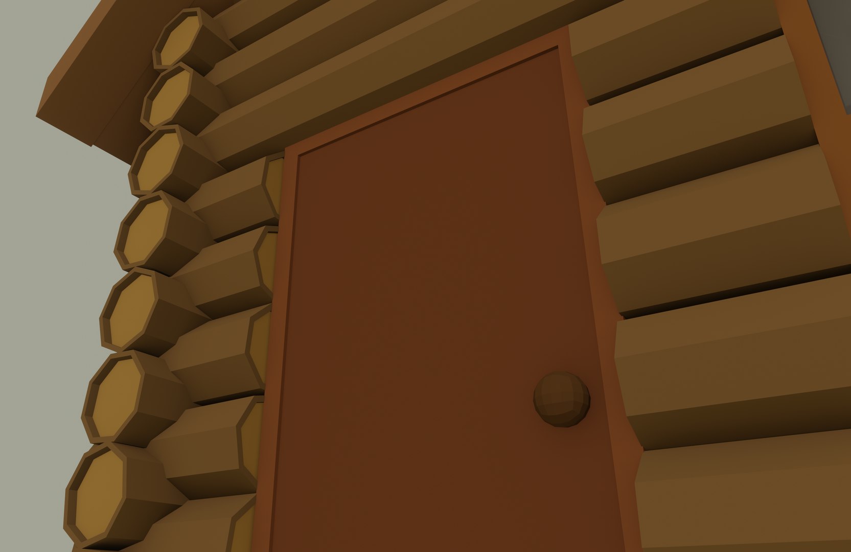 Wooden Cabin Low Poly 3D Model - TurboSquid 2058120