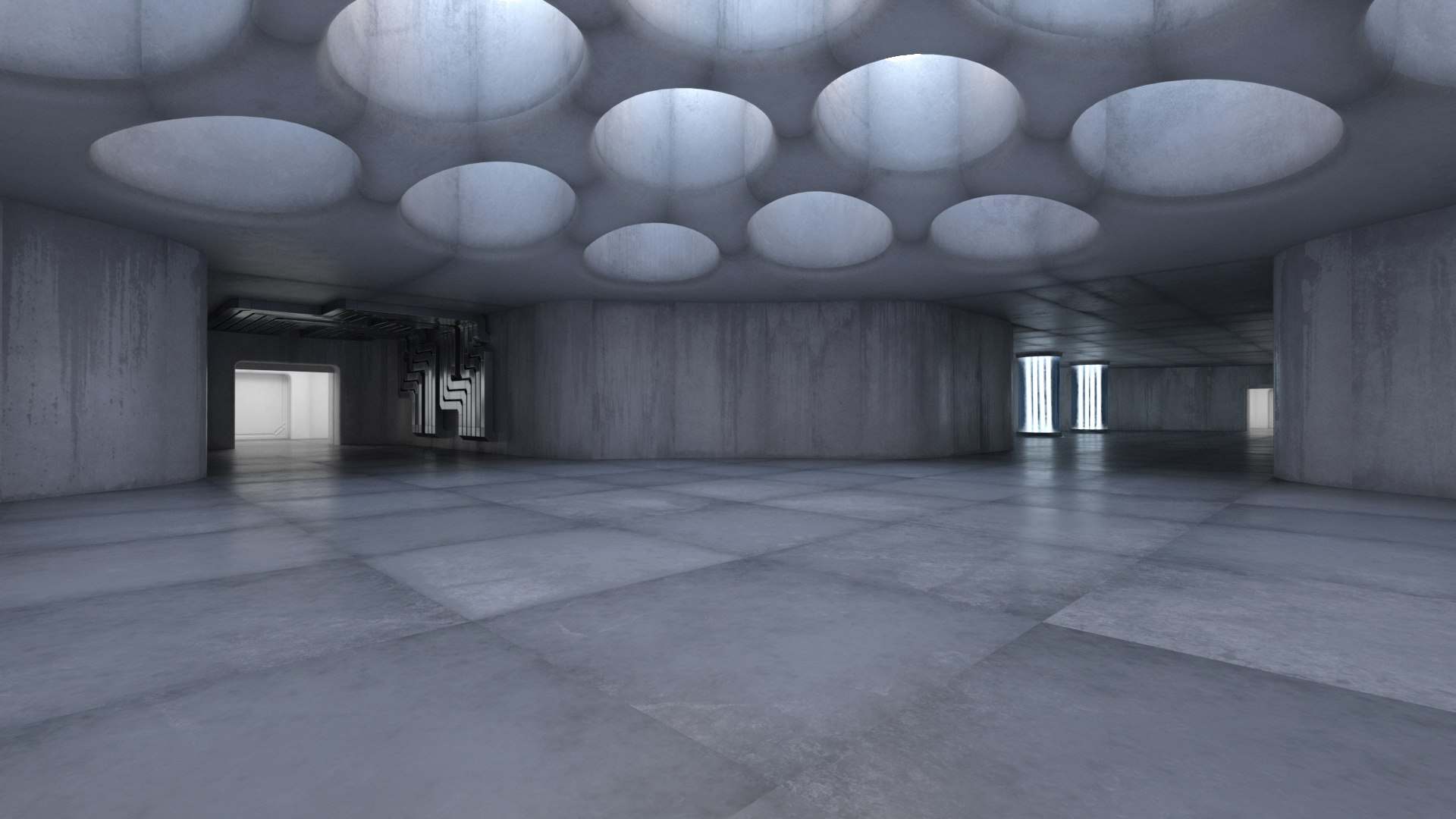 2 Sci-fi Interiors Set 3D Model - TurboSquid 2024345
