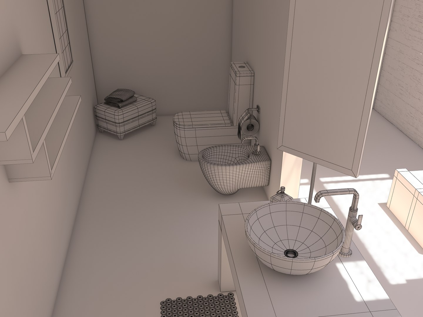 Bathroom 44 3D - TurboSquid 1986623