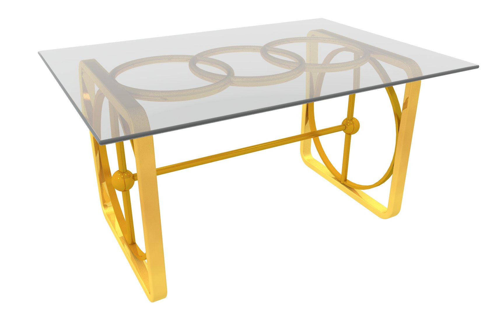 GLASS TABLE 3D Model - TurboSquid 2103619
