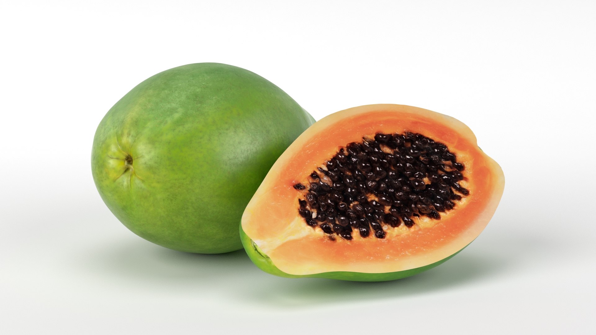 3D Model Realistic Papaya1 - TurboSquid 1915239