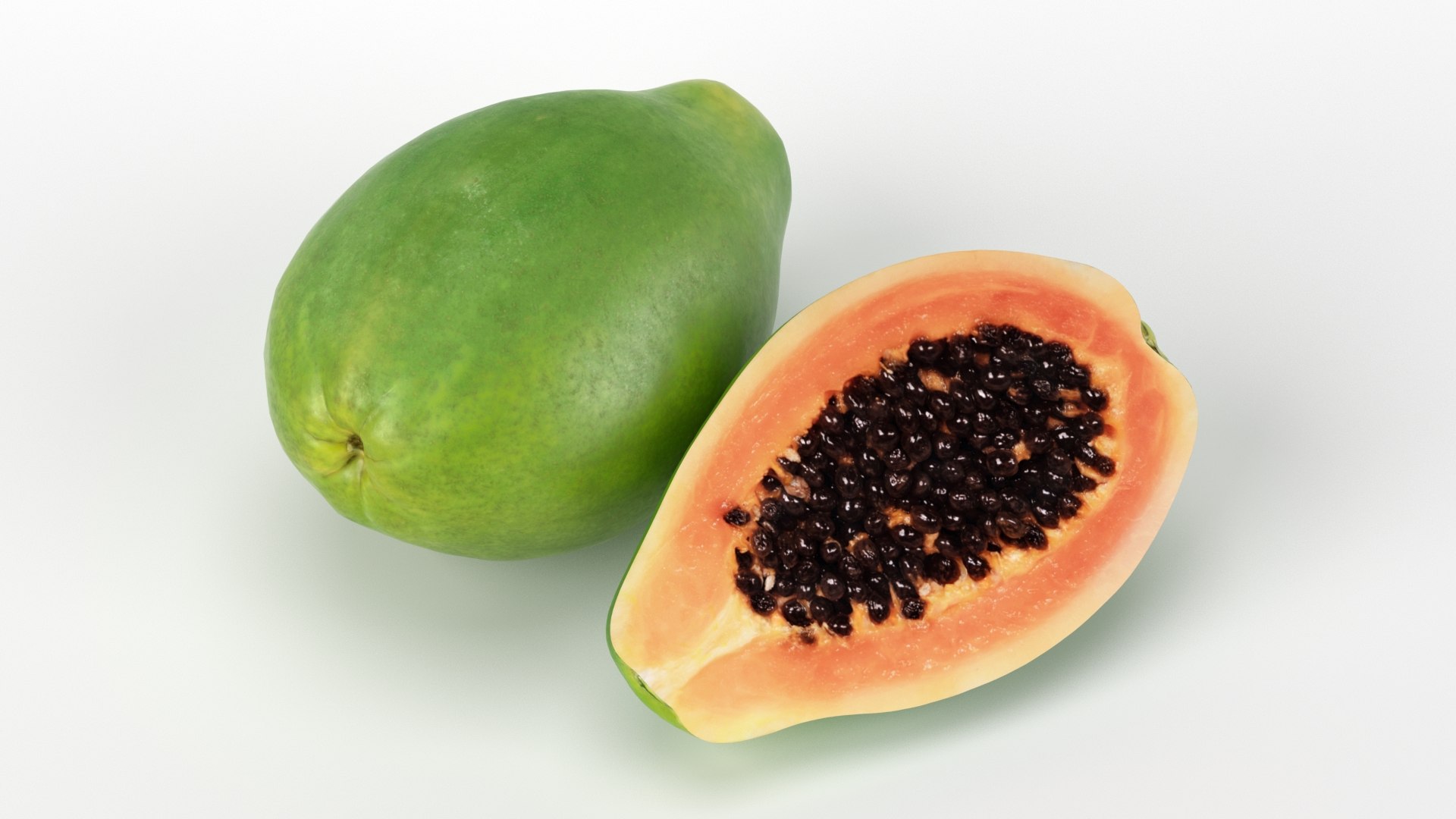 3D Model Realistic Papaya1 - TurboSquid 1915239