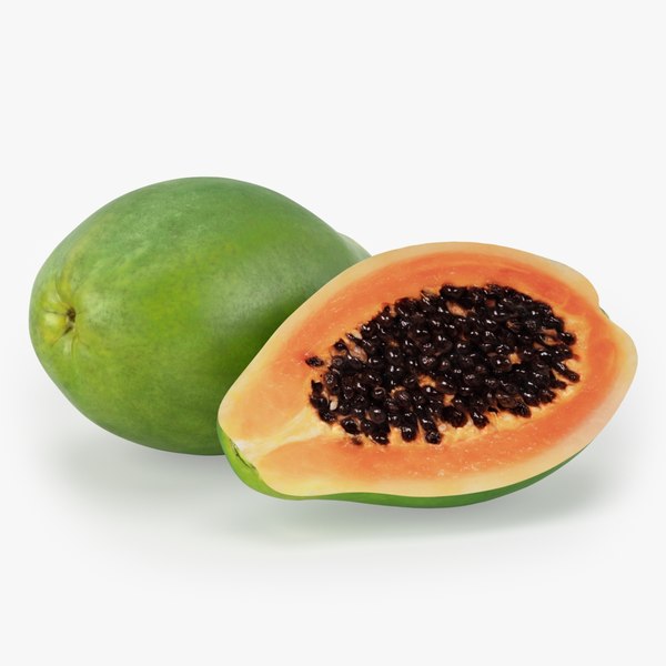 modelo 3d papaya realista - TurboSquid 1915239