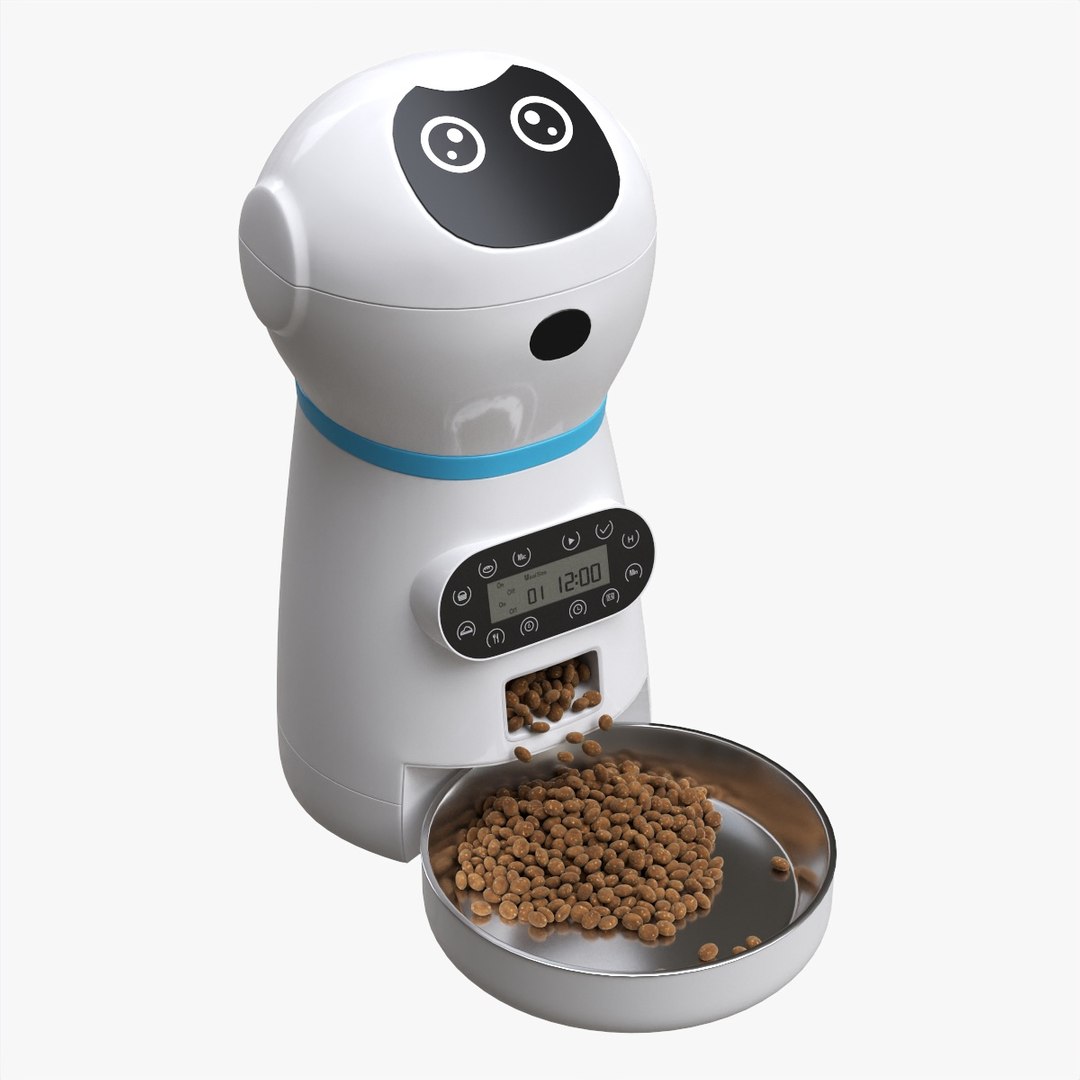 Automatic Pet Feeder 3D Model - TurboSquid 1877113