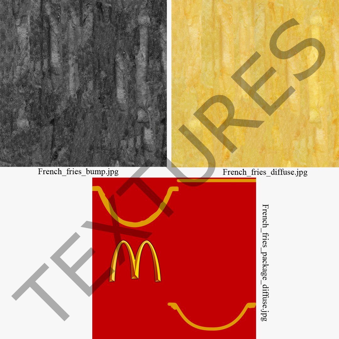 Mcdonald S French Fries 3d Obj