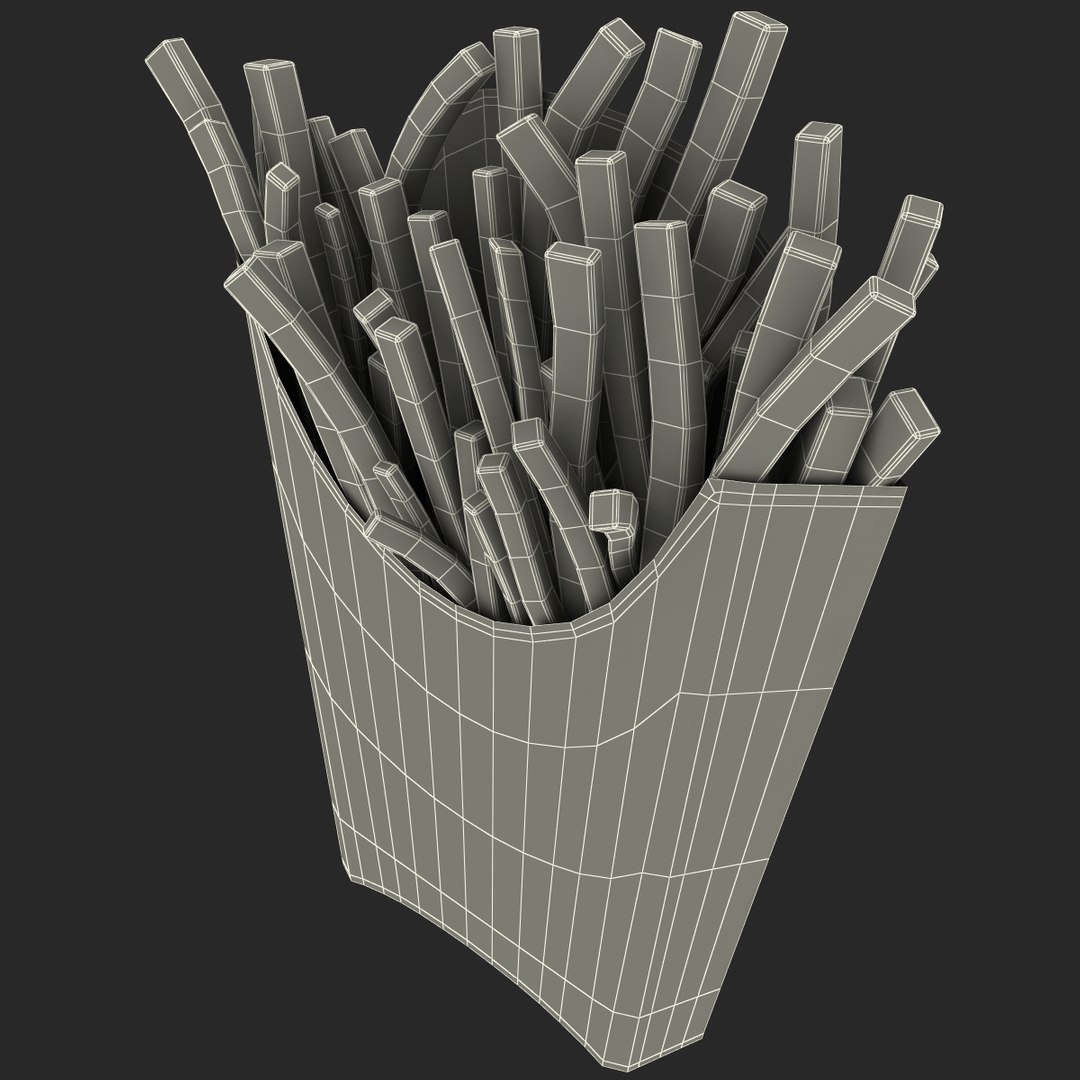 Mcdonald S French Fries 3d Obj
