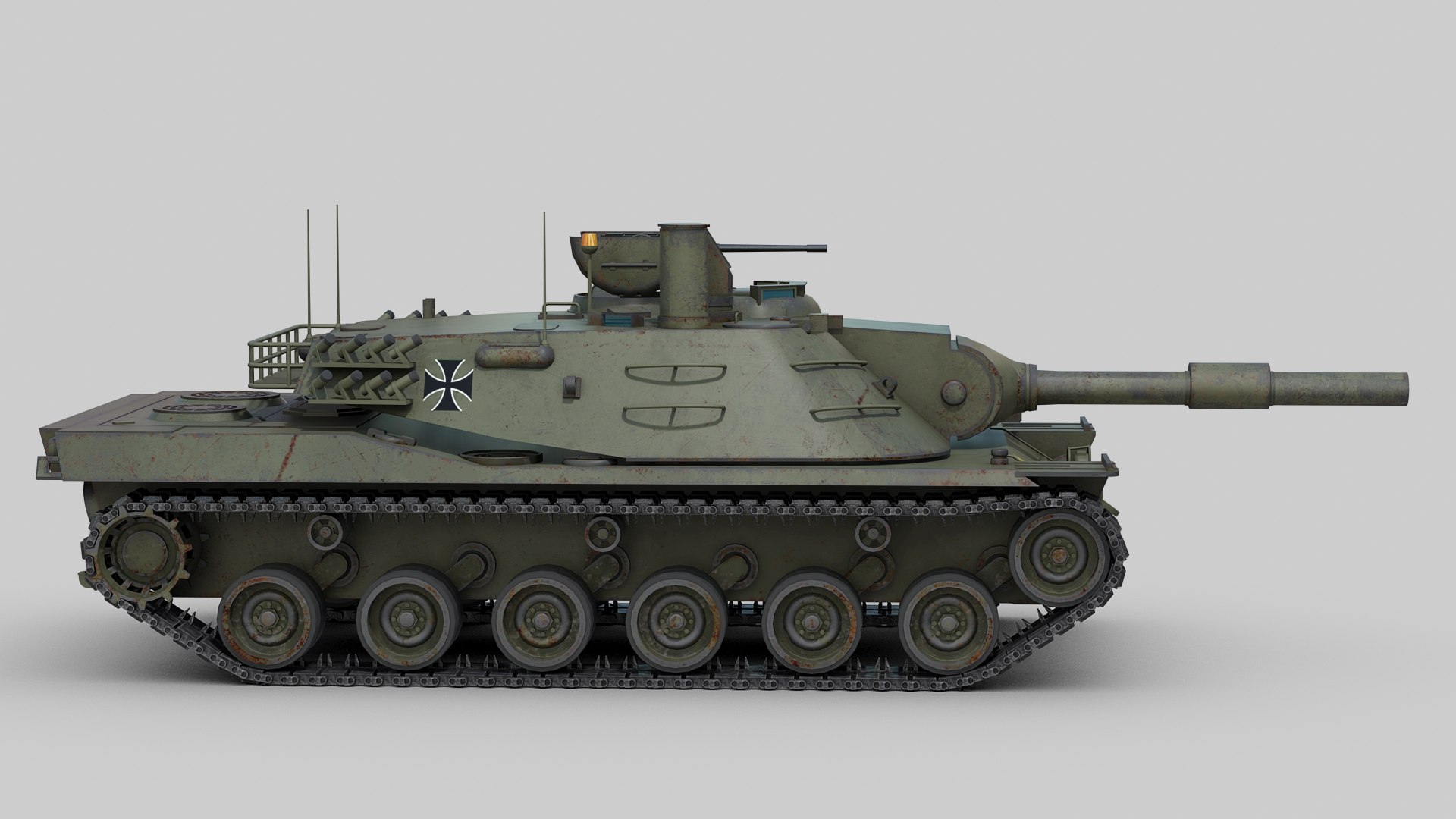 Cold Mbt 70 Tank 3D Model - TurboSquid 1564541