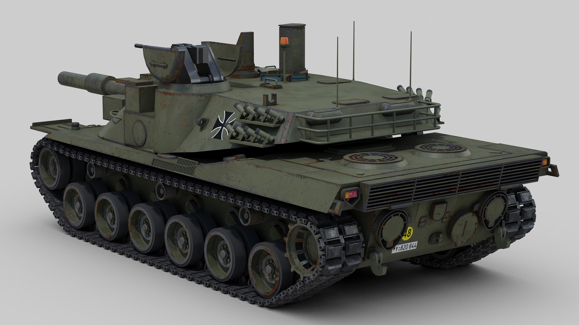 Cold Mbt 70 Tank 3D Model - TurboSquid 1564541