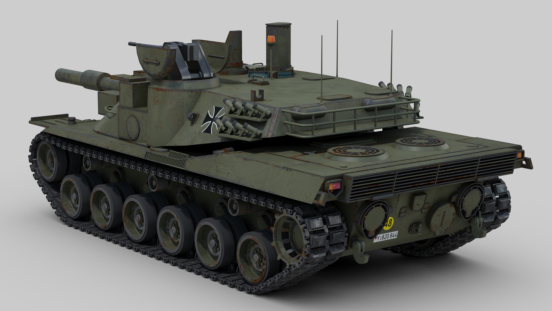 Cold mbt 70 tank 3D model - TurboSquid 1564541