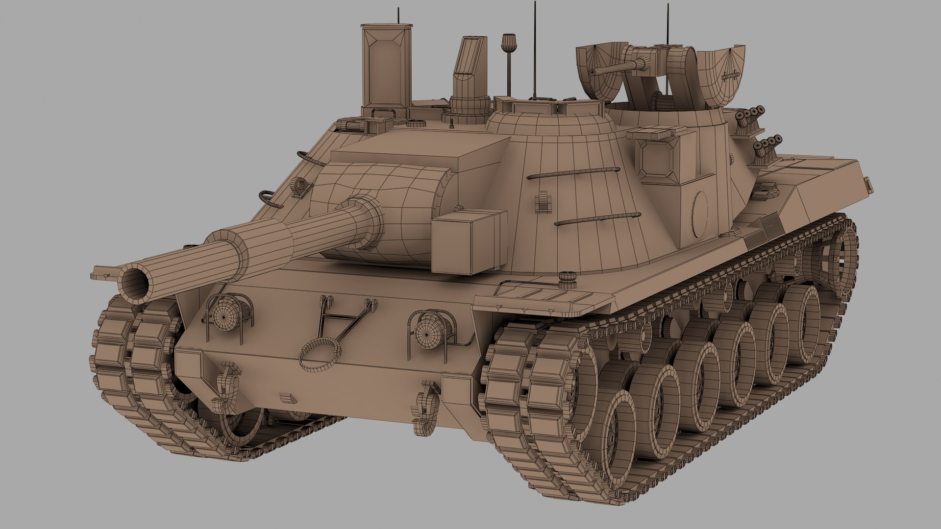 Cold Mbt 70 Tank 3D Model - TurboSquid 1564541