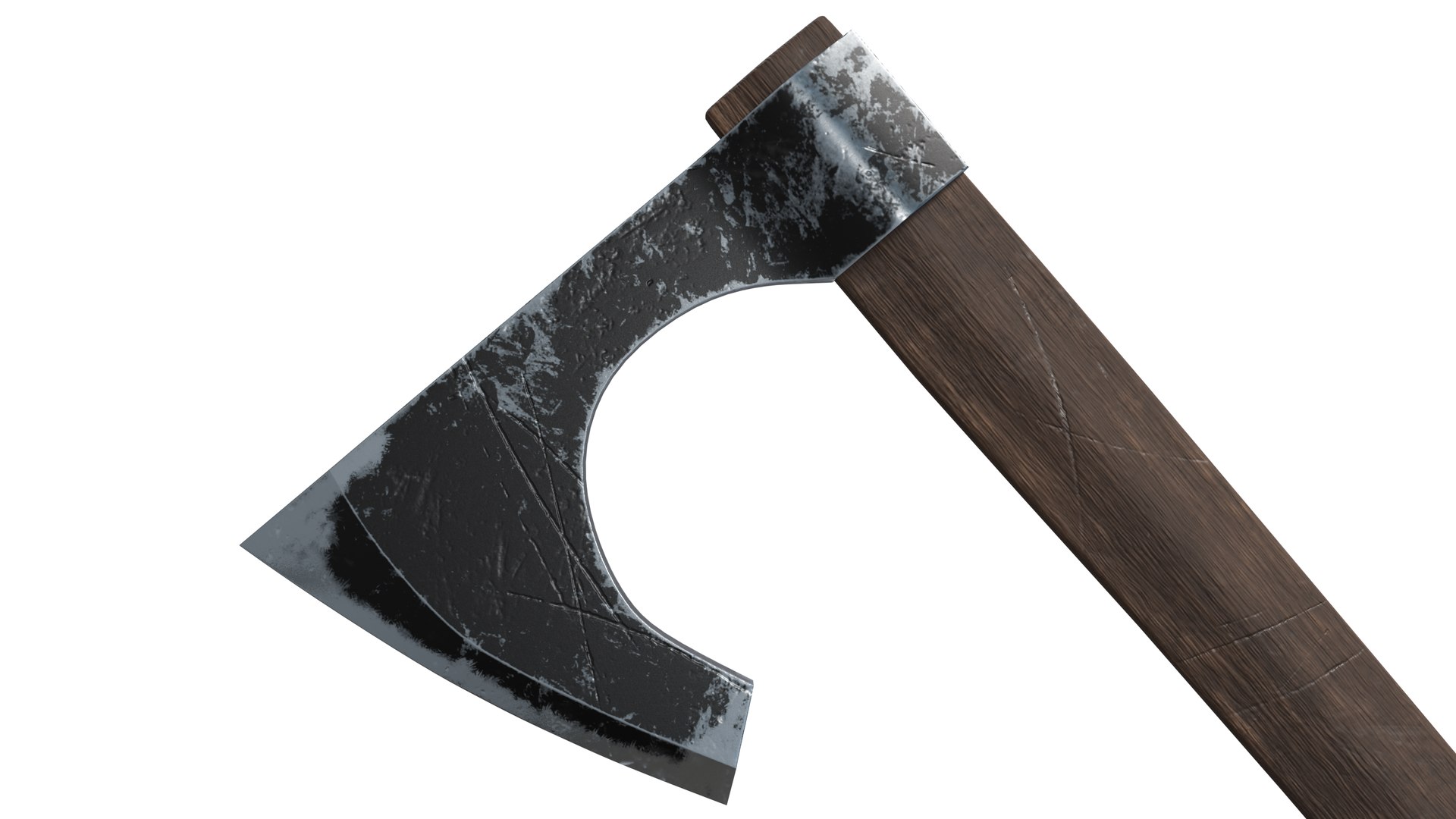 3D Battle Axe V2 Damaged - TurboSquid 2369672
