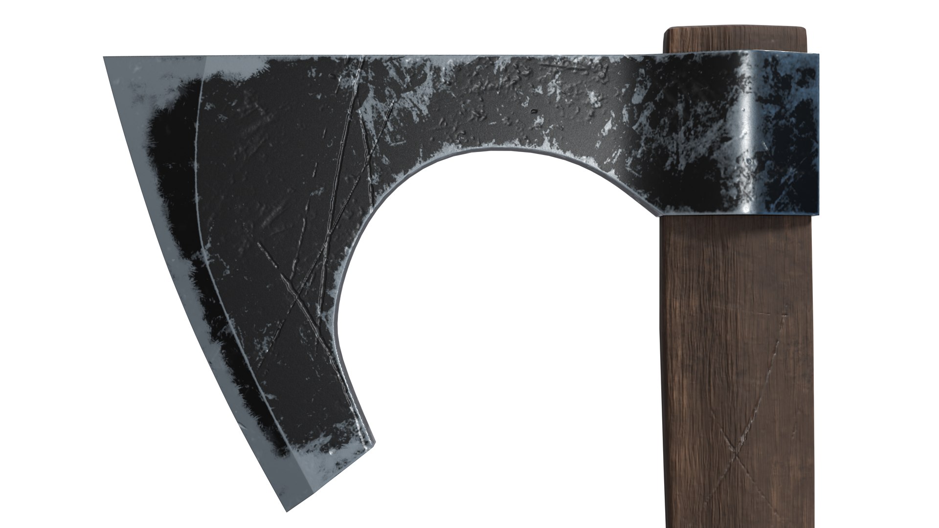 3D Battle Axe V2 Damaged - TurboSquid 2369672