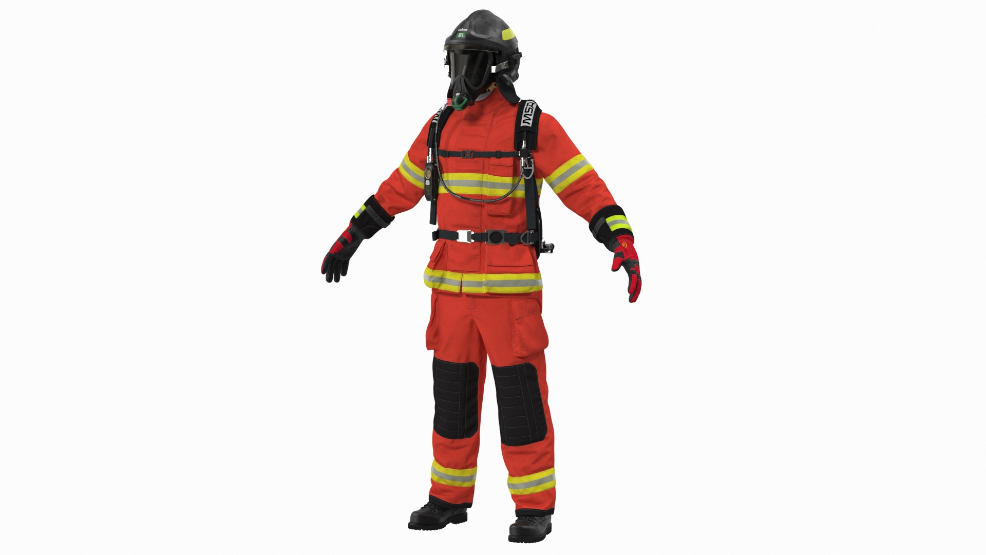 modelo 3d Firefighter Suit Neutral Pose - TurboSquid 1680638