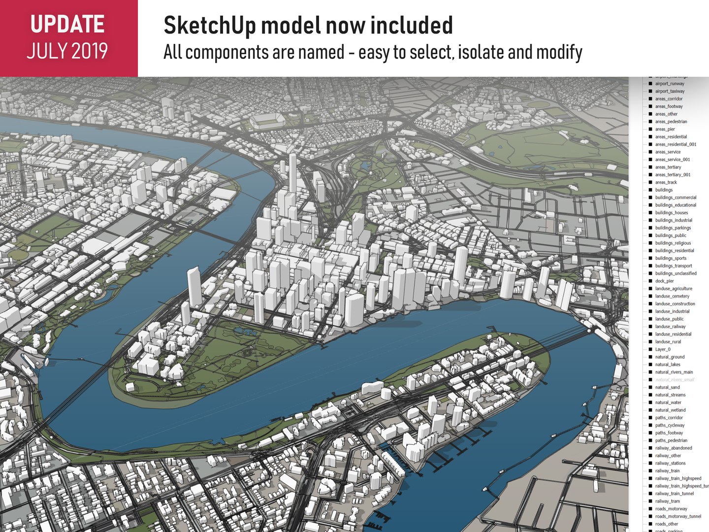 3D Brisbane City Area - TurboSquid 1334272