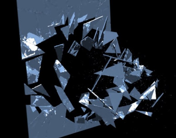 breaking window glass animation 3ds