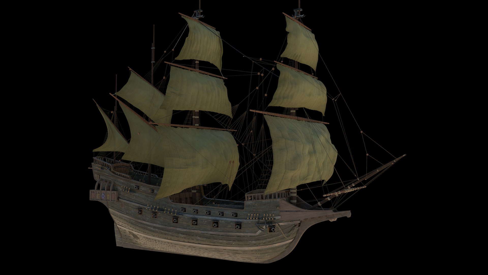 Ship 1577 Revenge Model - TurboSquid 1301301