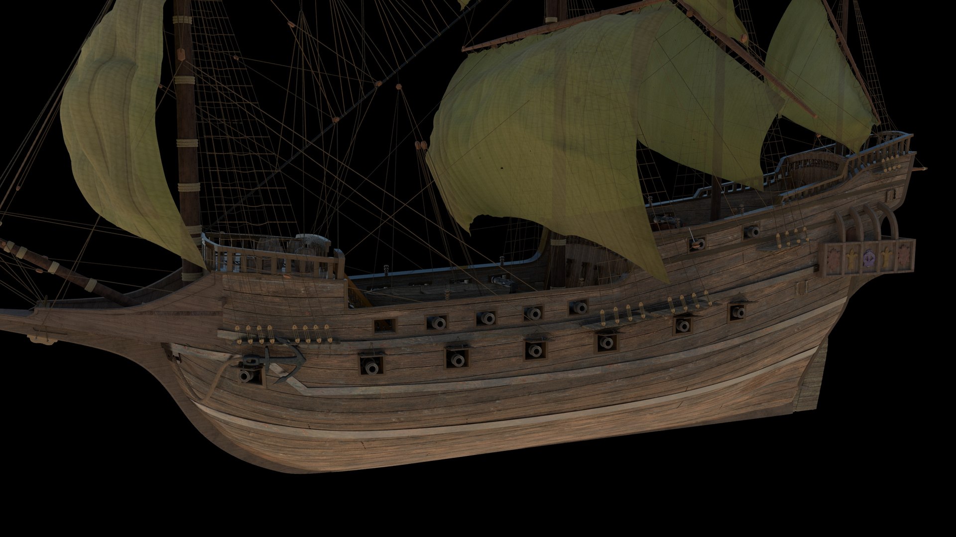 Ship 1577 Revenge Model - TurboSquid 1301301