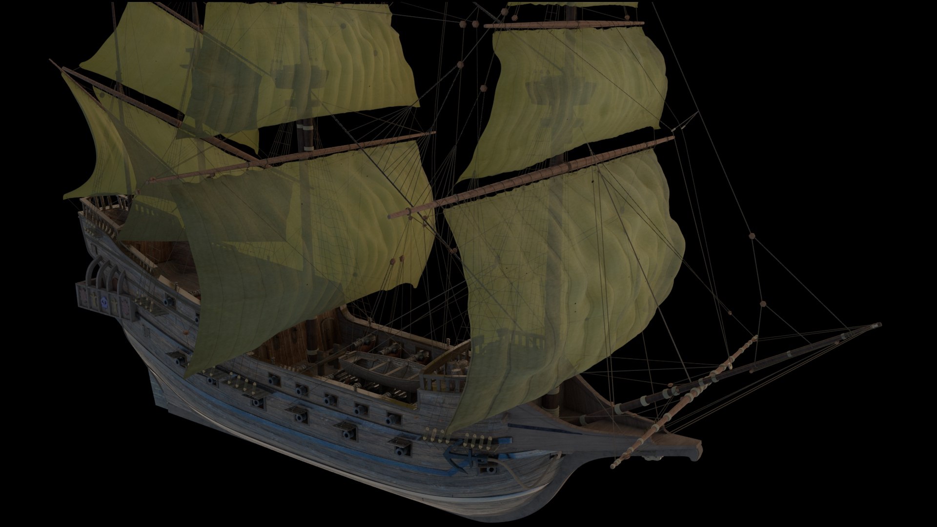 Ship 1577 Revenge Model - TurboSquid 1301301
