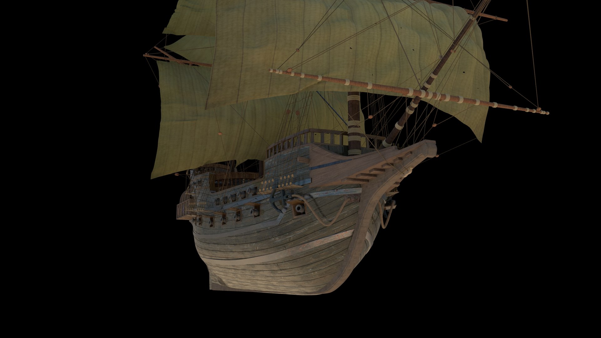 Ship 1577 Revenge Model - TurboSquid 1301301