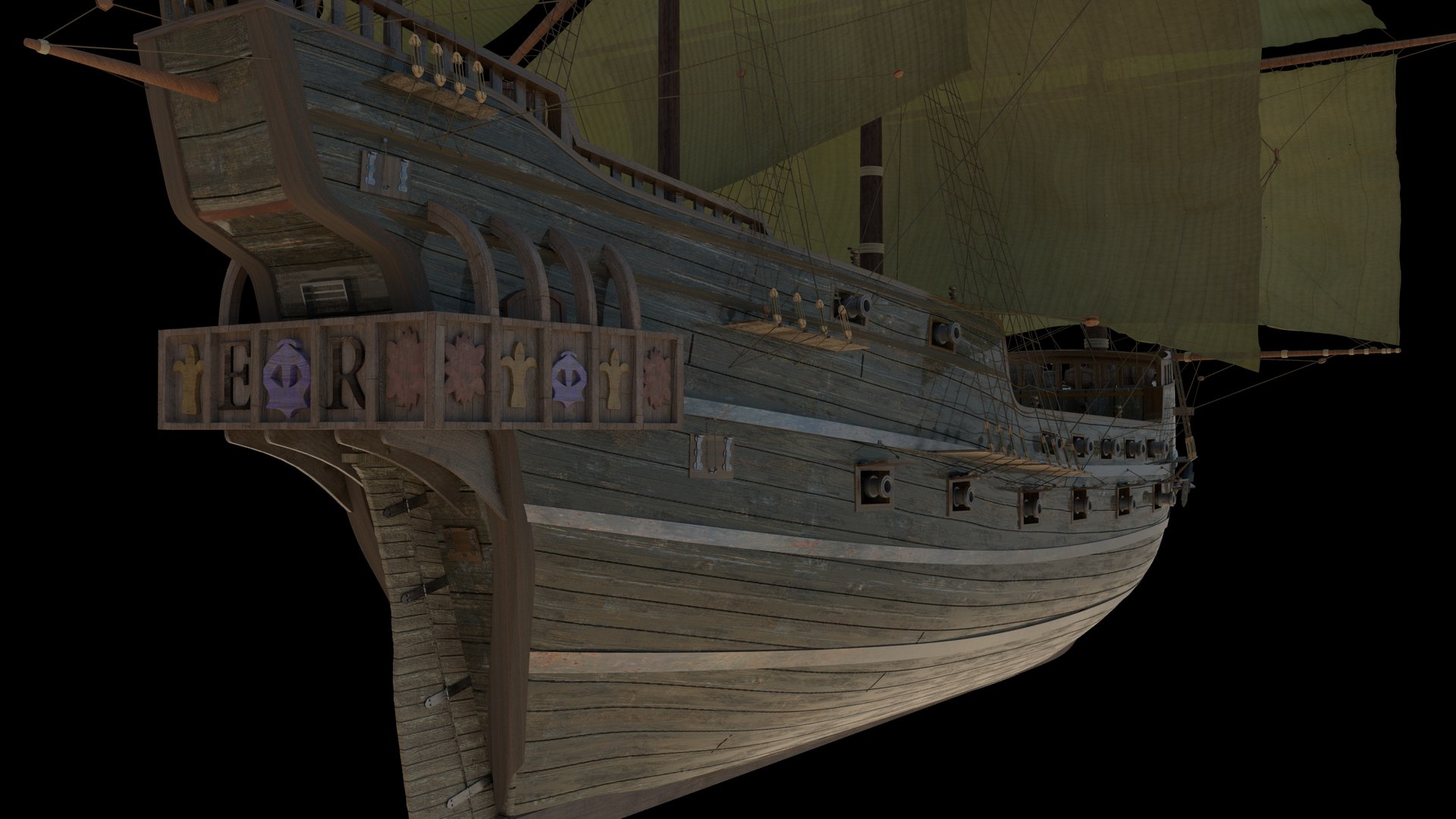 Ship 1577 Revenge Model - TurboSquid 1301301