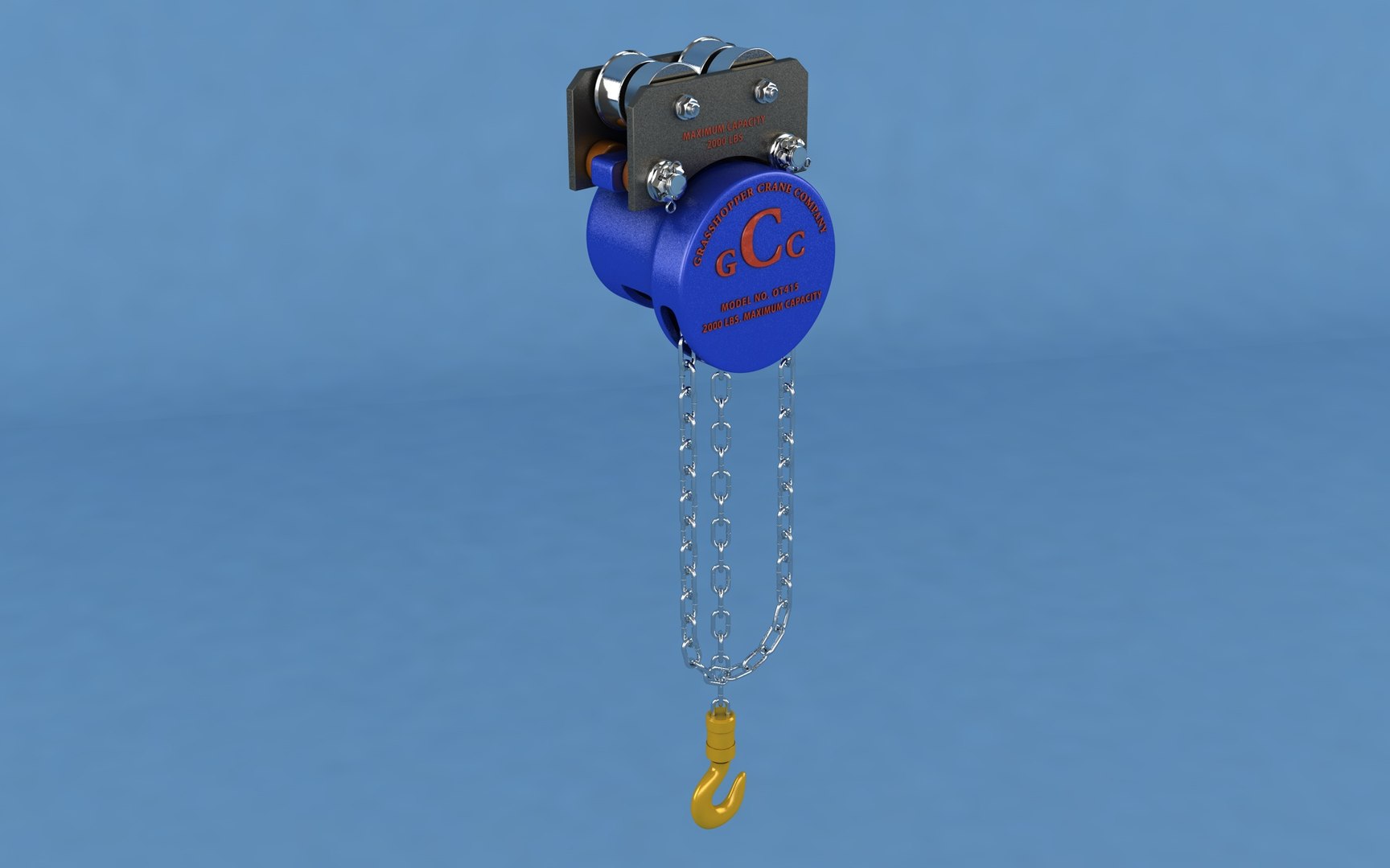 Chain Hoist 3D Model - TurboSquid 1234284