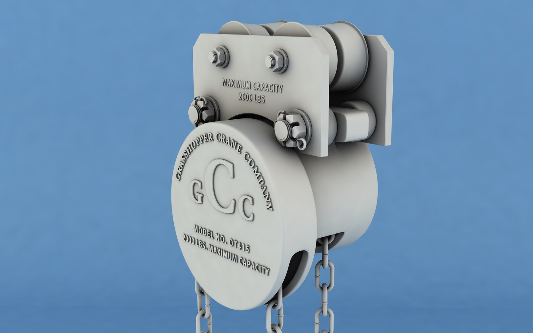 Chain Hoist 3D Model - TurboSquid 1234284