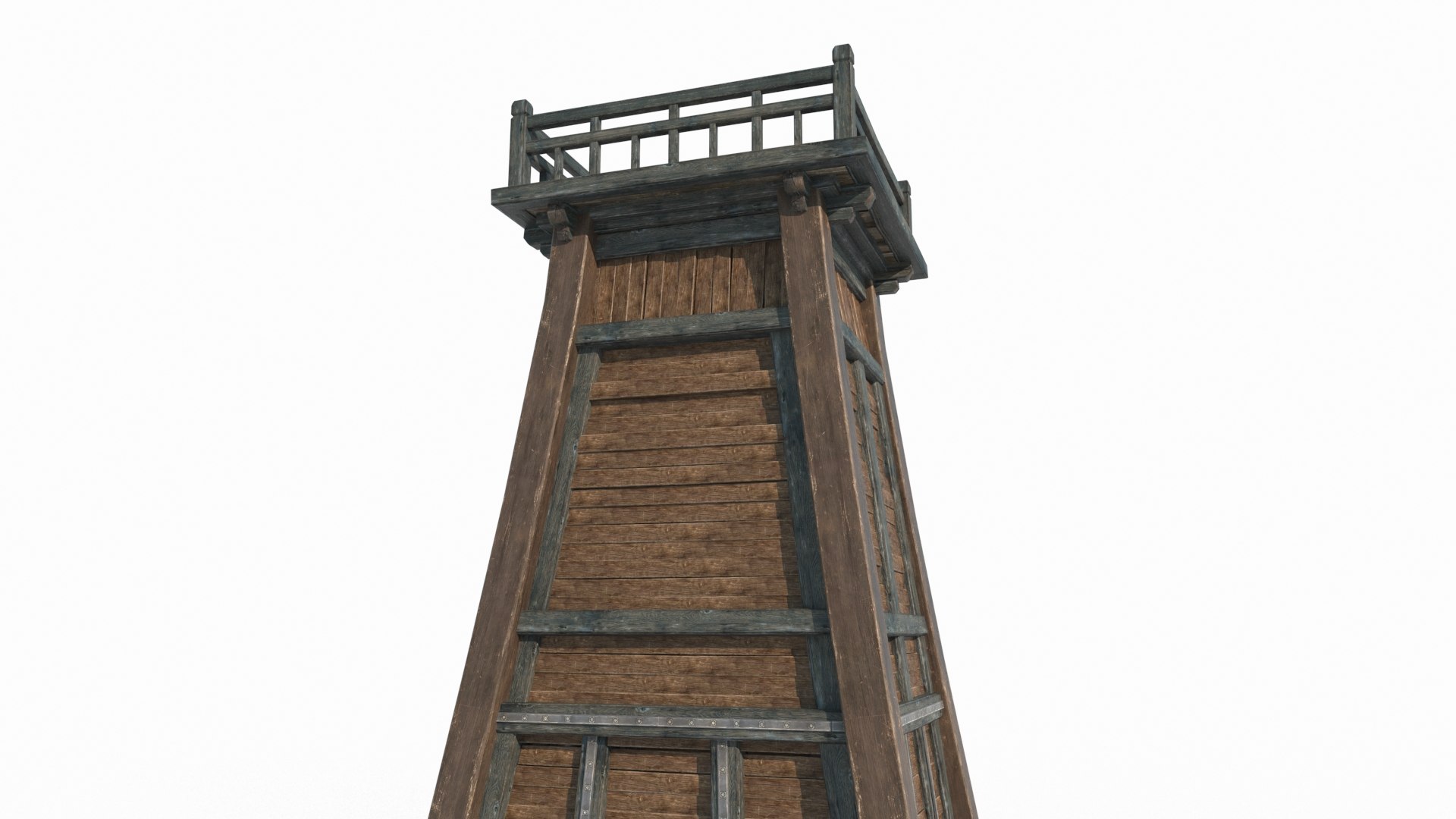 3D Asian Ancient Architecture Bow And Arrow Tower Model - TurboSquid ...