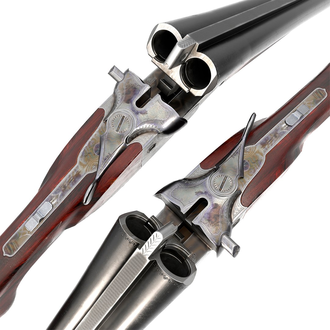 Double Barrel Hunting Rifle