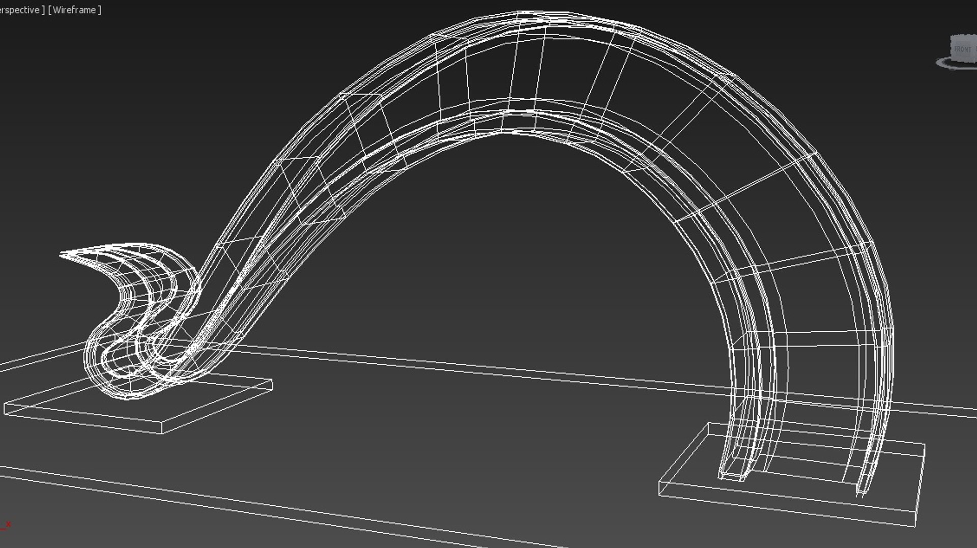 3D Curvy Exhibition Entrance Arch Design Model - TurboSquid 1519828