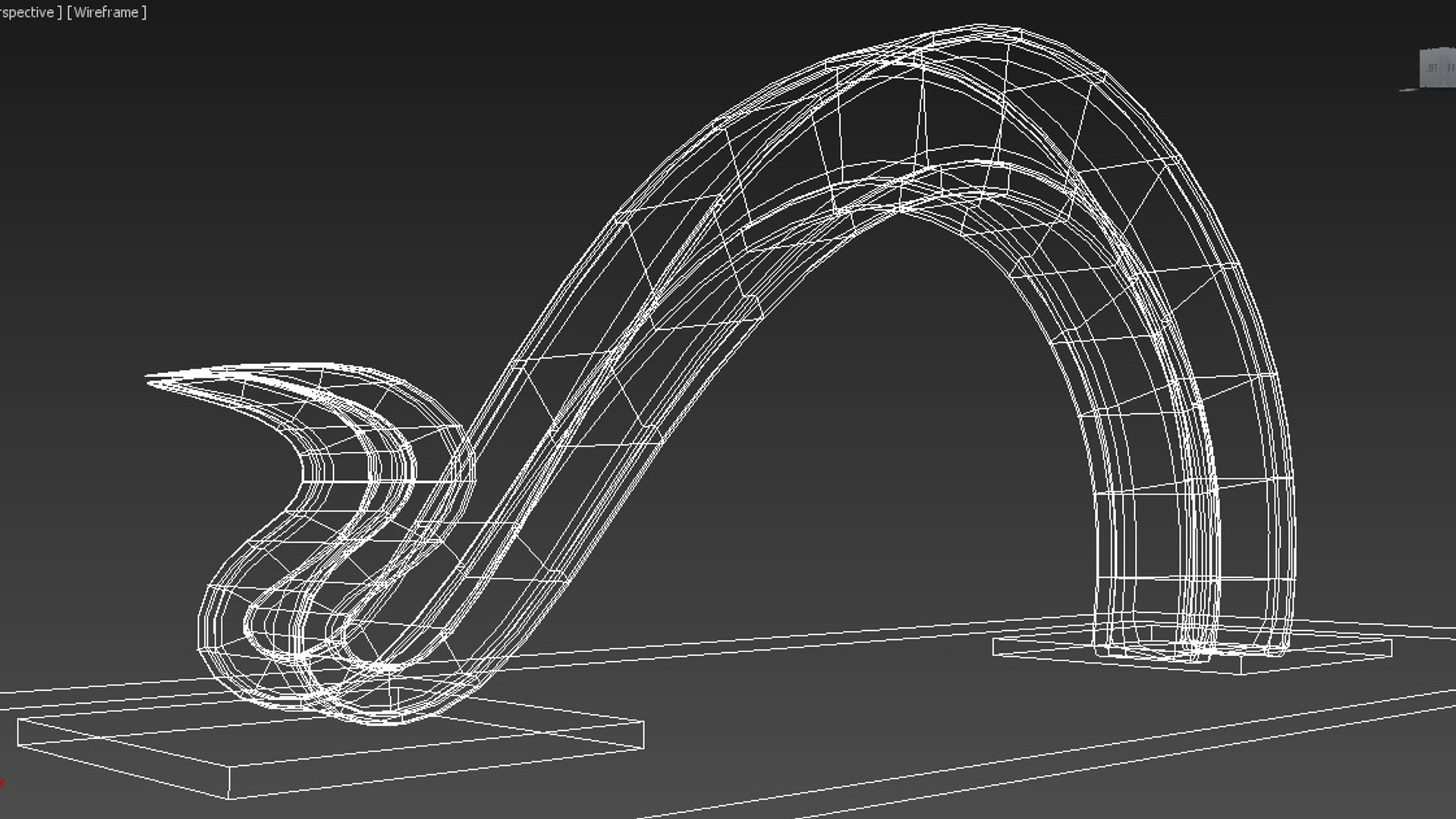 3D Curvy Exhibition Entrance Arch Design Model - TurboSquid 1519828