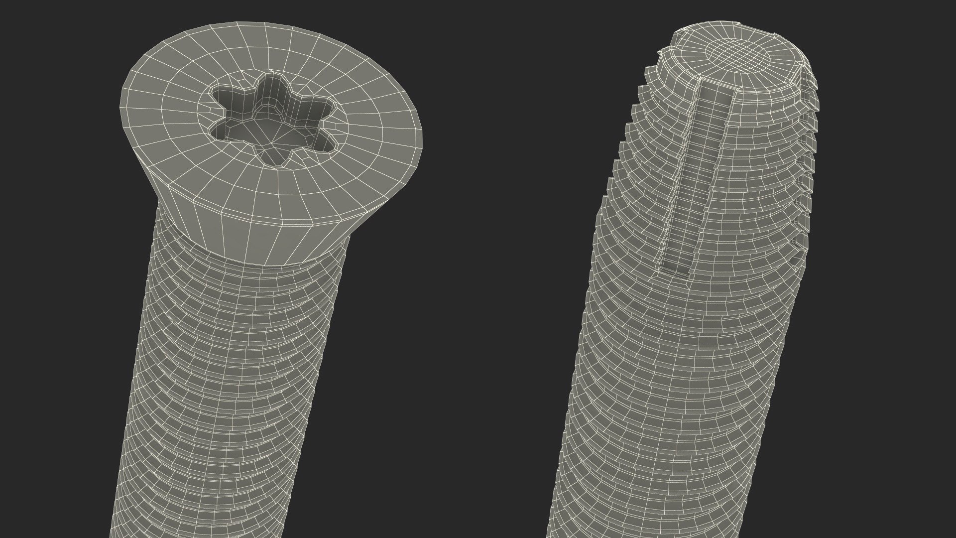 3D Thread Cutting Machine Screw - TurboSquid 2240494