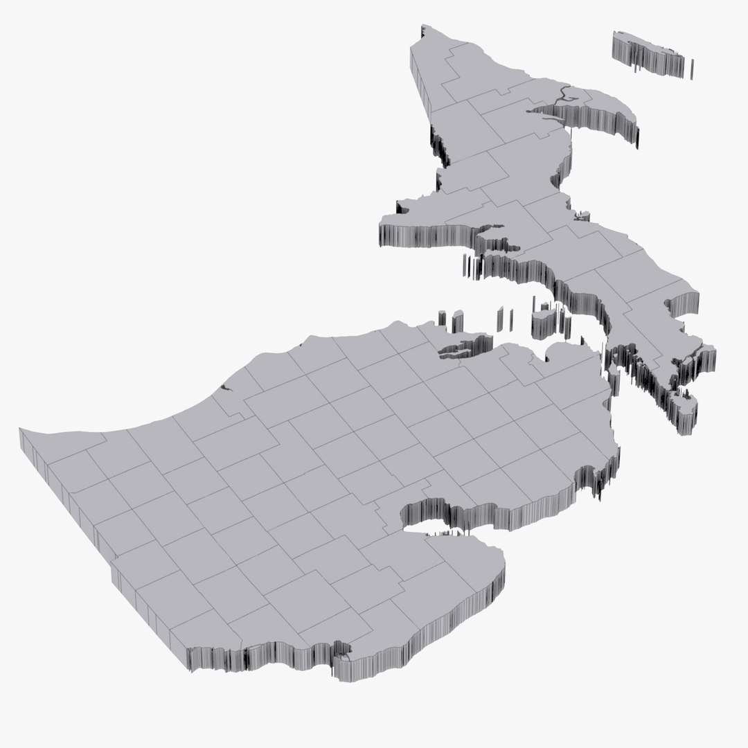 3d counties michigan model