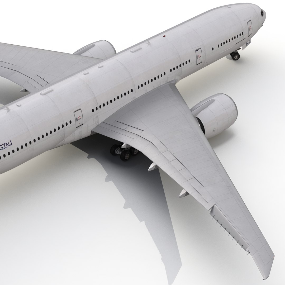 3d max boeing 777 200lr generic
