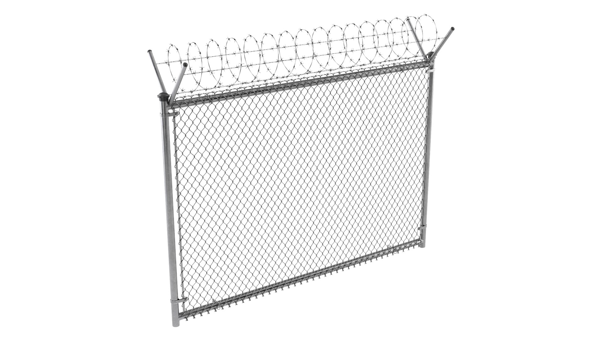 3D Barbed Wire Fence - TurboSquid 2316820