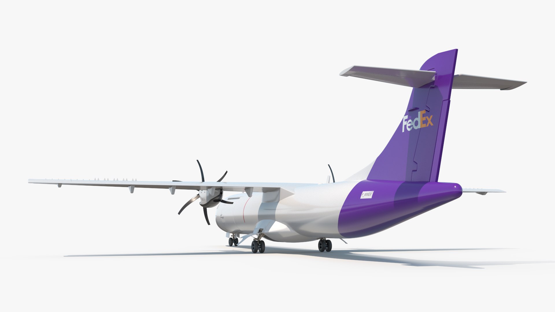 FedEx ATR 72-600 Cargo Aircraft 3D Model - TurboSquid 2431869