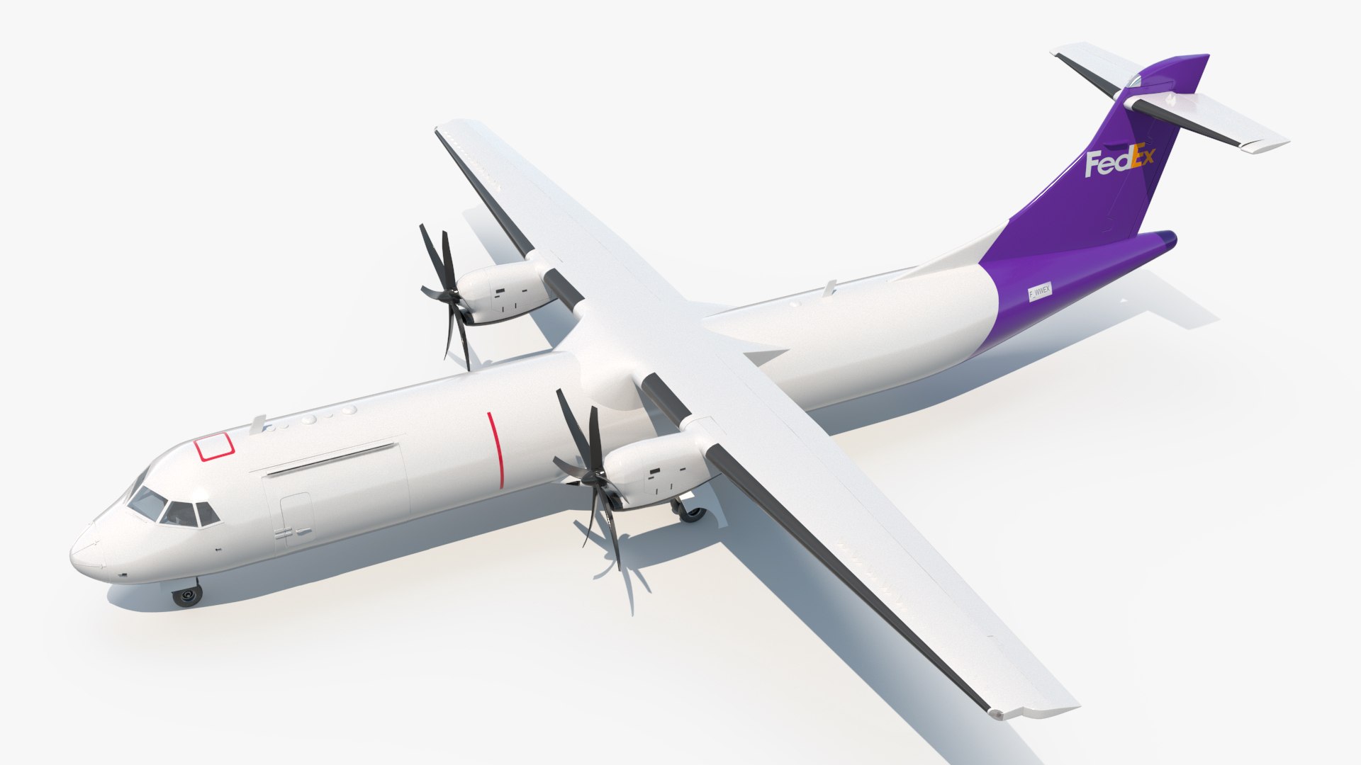 FedEx ATR 72-600 Cargo Aircraft 3D Model - TurboSquid 2431869