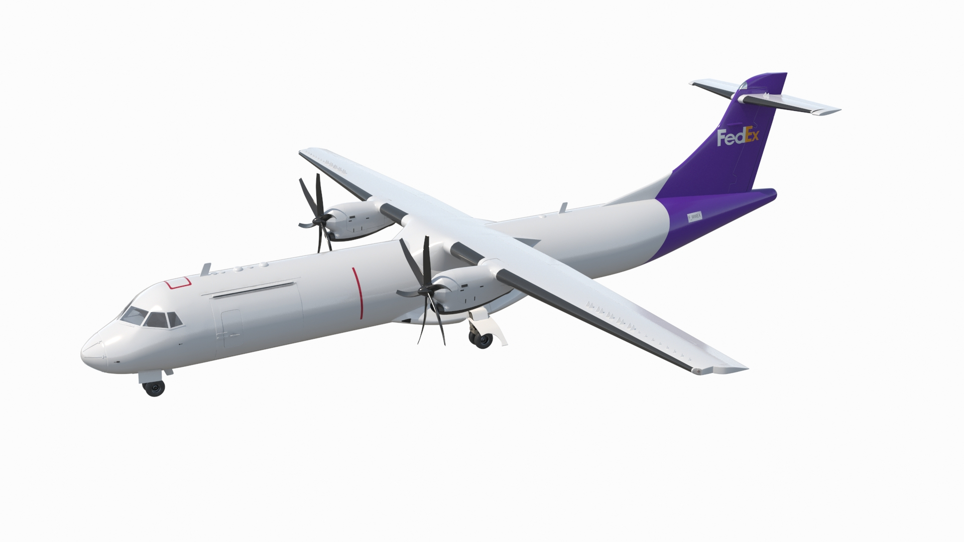 FedEx ATR 72-600 Cargo Aircraft 3D Model - TurboSquid 2431869