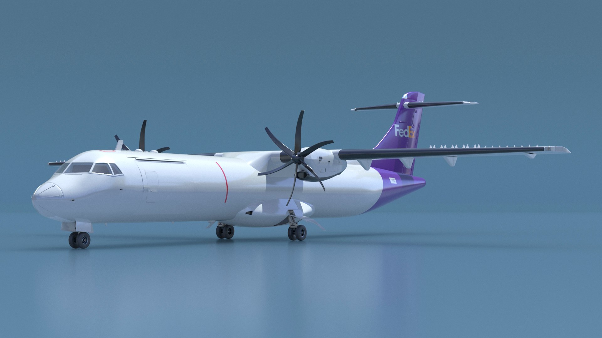 FedEx ATR 72-600 Cargo Aircraft 3D Model - TurboSquid 2431869