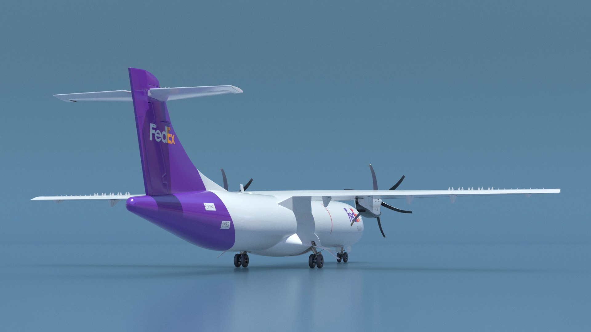 FedEx ATR 72-600 Cargo Aircraft 3D Model - TurboSquid 2431869