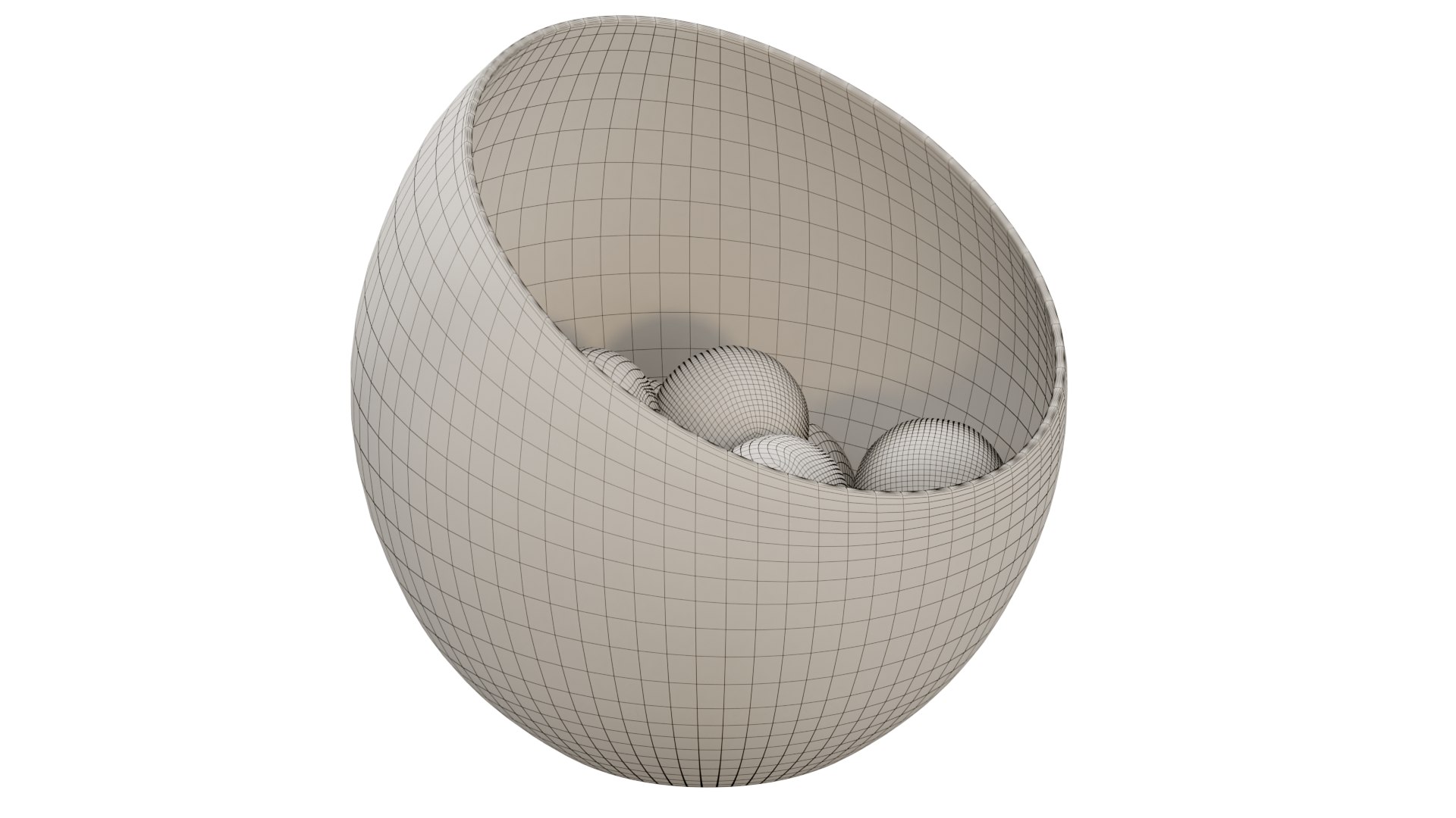 3D Large Slant Fruit Bowl Mandarin model - TurboSquid 1949844